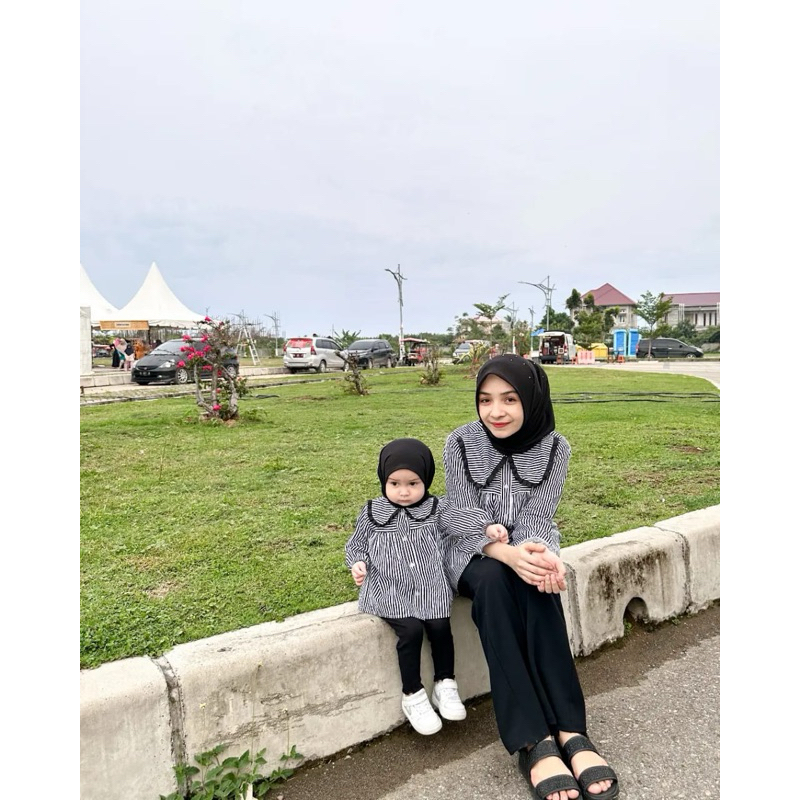Jual STRIPE COUPLE BAJU SARIMBIT KELUARGA BAJU COUPLE STRIPE BAJU KEMBAR KEMEJA GARIS STRIPE ...