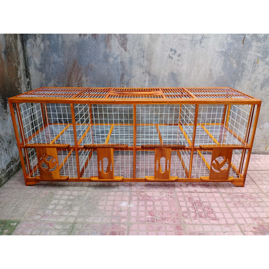 Jual Dongdang Merpati Fiber 8 Pintu KAYU JATI Asli | Dondang Merpati ...
