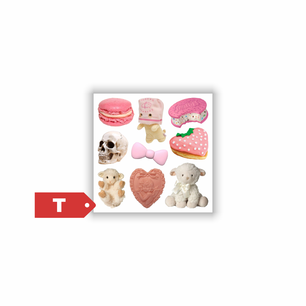 Jual mini sticker sheet aesthetic deco y2k kidcore cute thence ...