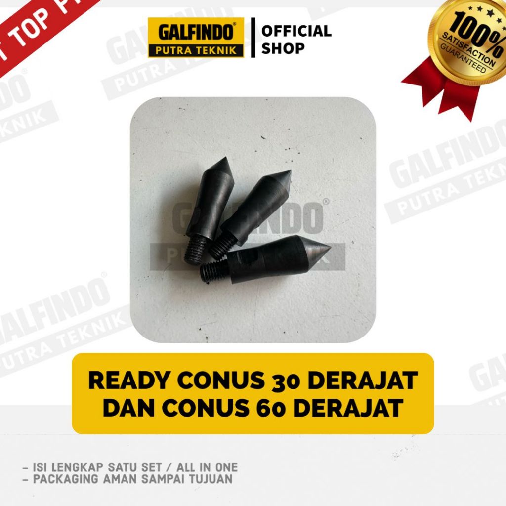 Jual CONUS KONUS 30 DAN 60 DERAJAT FOR DCP DYNAMIC CONE PENETROMETER ...