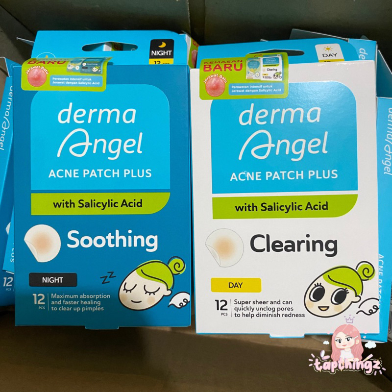 Jual Derma Angel Acne Patch Plus with Salicylic Acid Day / Night 12 ...
