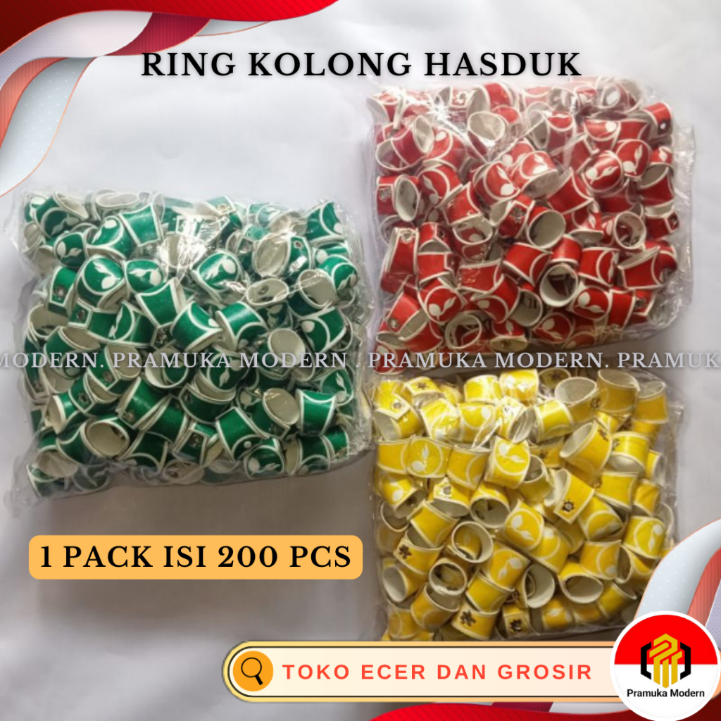 Jual 200 biji ring hasduk kolong kalep kacu pramuka per pack (200 Pcs ...
