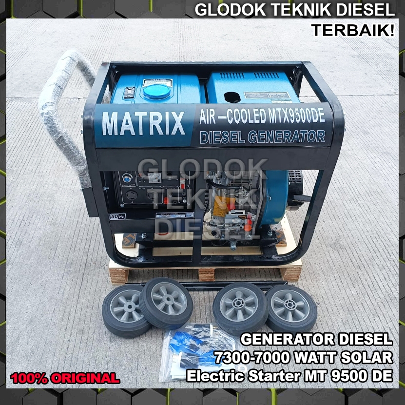 Jual Genset Generator Solar 7300 7000 W Watt Matrix Diesel Open MT 9500 ...