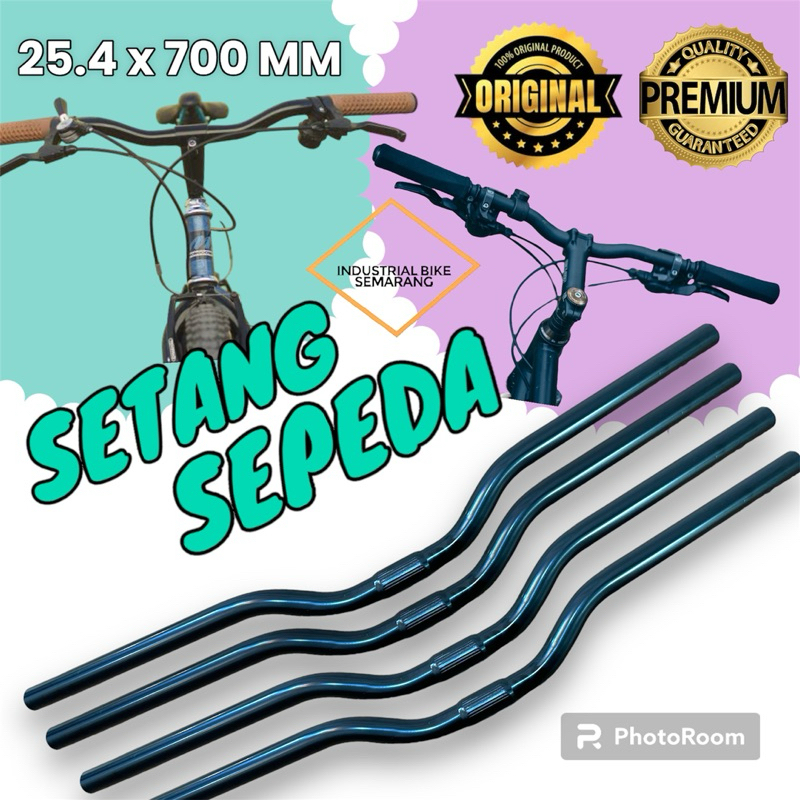 Jual (( 25.4 x 700 MM )) Setang Sepeda Handlebar Stang Risebar Rise Bar Rise 60mm 6cm Sepeda MTB ...