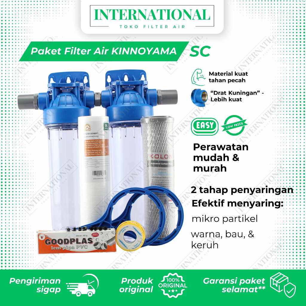 Jual CTY Paket Housing Filter Air 10 Inch Filter Air Sumur Bor 2 Tahap ...