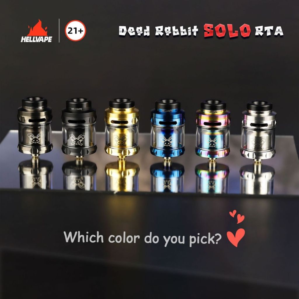 Jual Dead Rabbit Solo RTA Authentic Blue Gold Gunmetal Matte Black ...