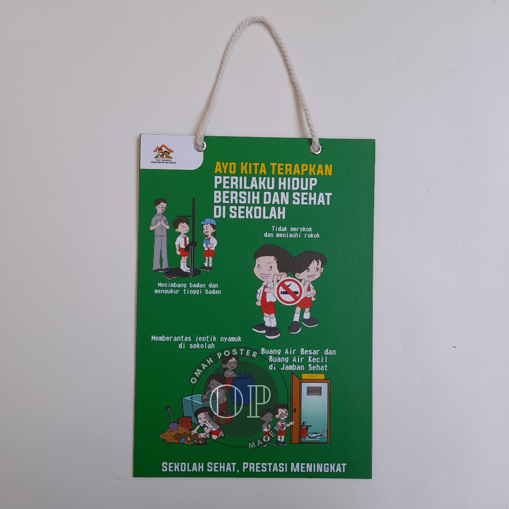 Jual Hard Poster PHBS di Sekolah - Kesehatan Sekolah - Perilaku Hidup ...