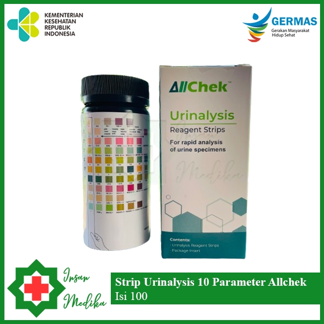 Jual Urinalysis Reagent Strip 10 Parameter Allchek Isi 100 | Shopee ...