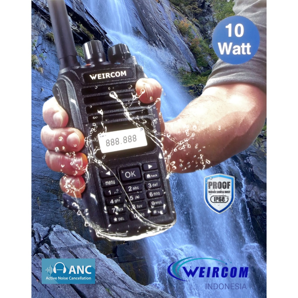 Jual Handy Talky Weircom WR808 Waterproof IP68 Walkie Talkie | Shopee Indonesia