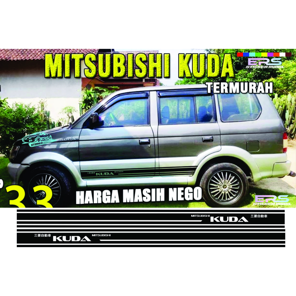 Jual STIKER MOBIL MITSUBISHI KUDA KANJI TERBARU CUTTING STICKER LIST ...