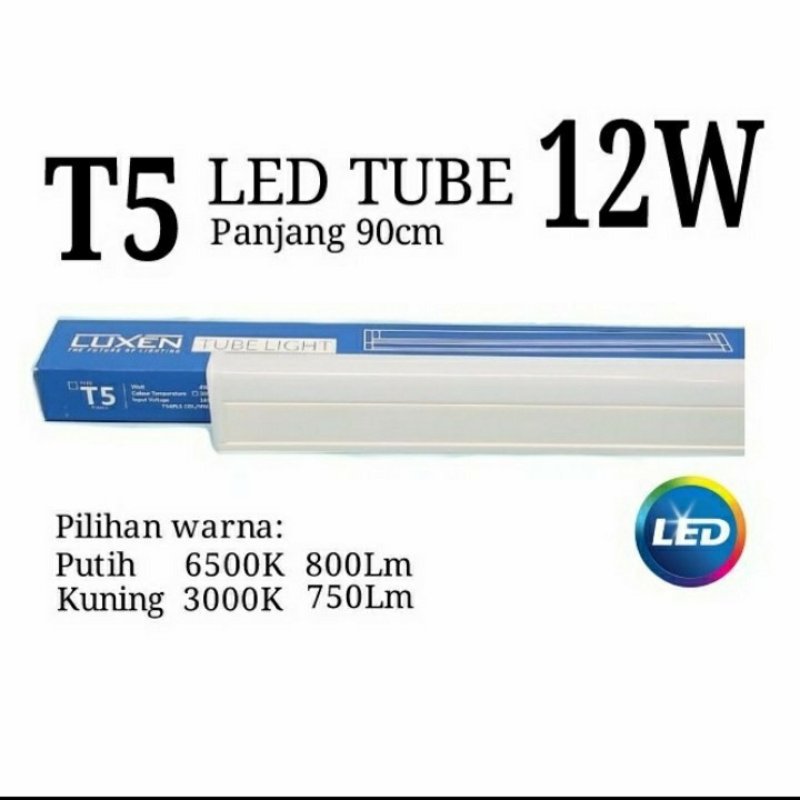 Jual Luxen Lampu Led Tube T5 12w Bergaransi 1 Set Komplit T5 90cm 12 Watt Terjamin Aman ...