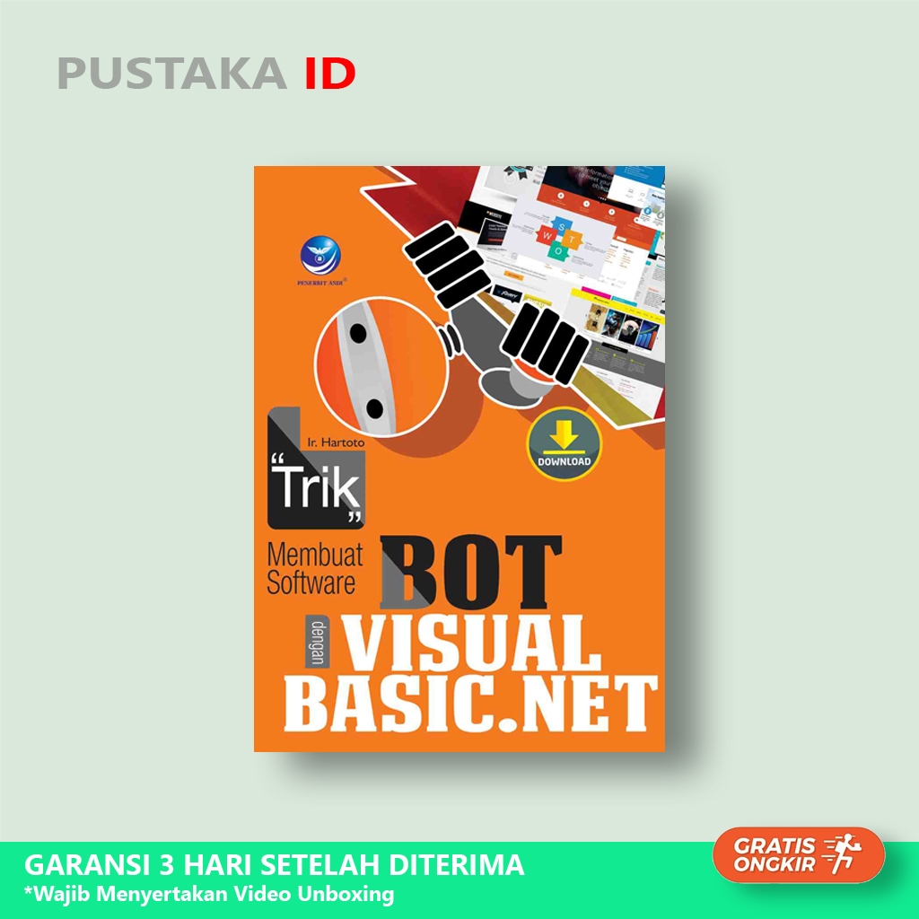 Jual Buku Trik Membuat Software BOT dengan Visual Basic.Net - Original | Shopee Indonesia
