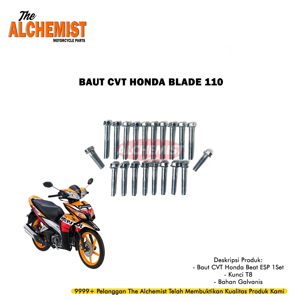 Jual COD Baut Block Mesin Honda Blade 110 / Baud Bak Mesin Kanan Kiri ...