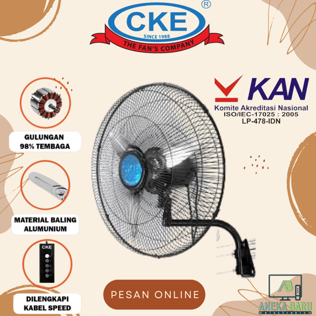 Jual [READY & COD] CKE Kipas Tembok Tornado Industrial Wall Fan Eco WF ...