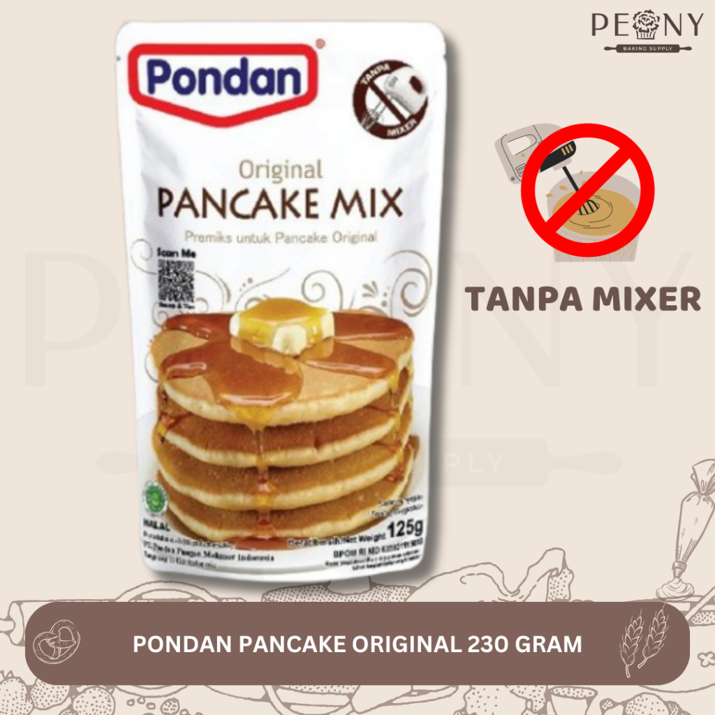 Jual PONDAN PANCAKE MIX ORIGINAL 230 GRAM / TEPUNG PANCAKE INSTAN ...