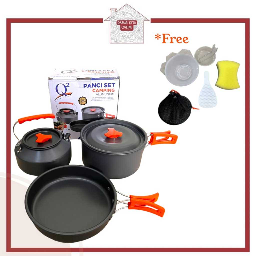 Jual PANCI SET CAMPING Q2-8312 / PANCI SET CAMPING ALUMUNIUM Q2 8312 / ALAT MASAK CAMPING ...