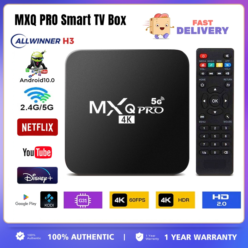 Jual MXQ Pro TV BOX Android 10.1 smart Set Top Box 4K 4GB+64GB Media Player indihome | Shopee ...