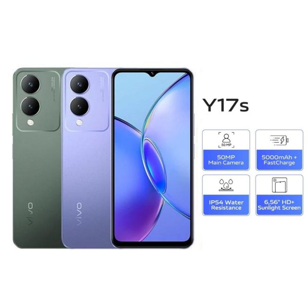 Jual Vivo Y17s 4/64GB | 4/128GB | 6/128GB - 50MP Camera, 15W ...