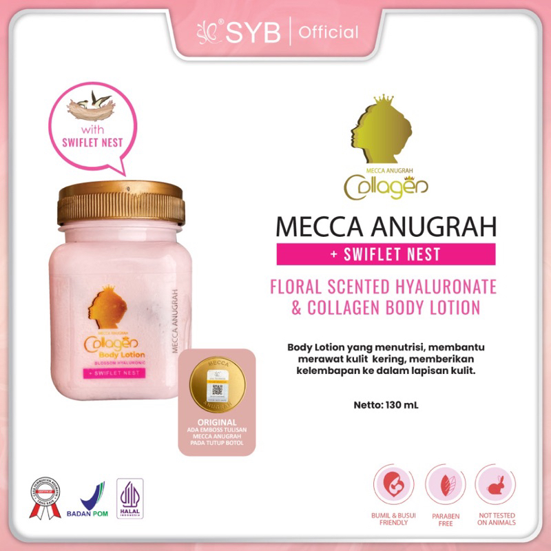 Jual Mecca Anugrah Collagen Body Lation Blossom Hyaluronic +Swiftlet ...