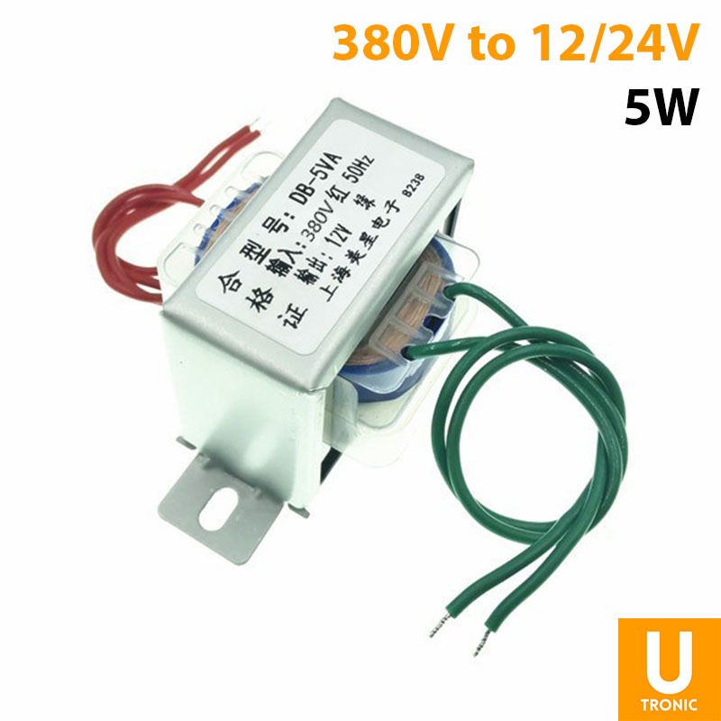 Jual Transformer Travo 5W AC 380V to AC 12V/ 24V (1826) | Shopee Indonesia