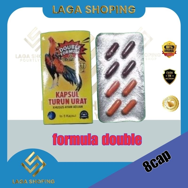 Jual double formula plus vit c 8butir capsul formula turun urat plus ...