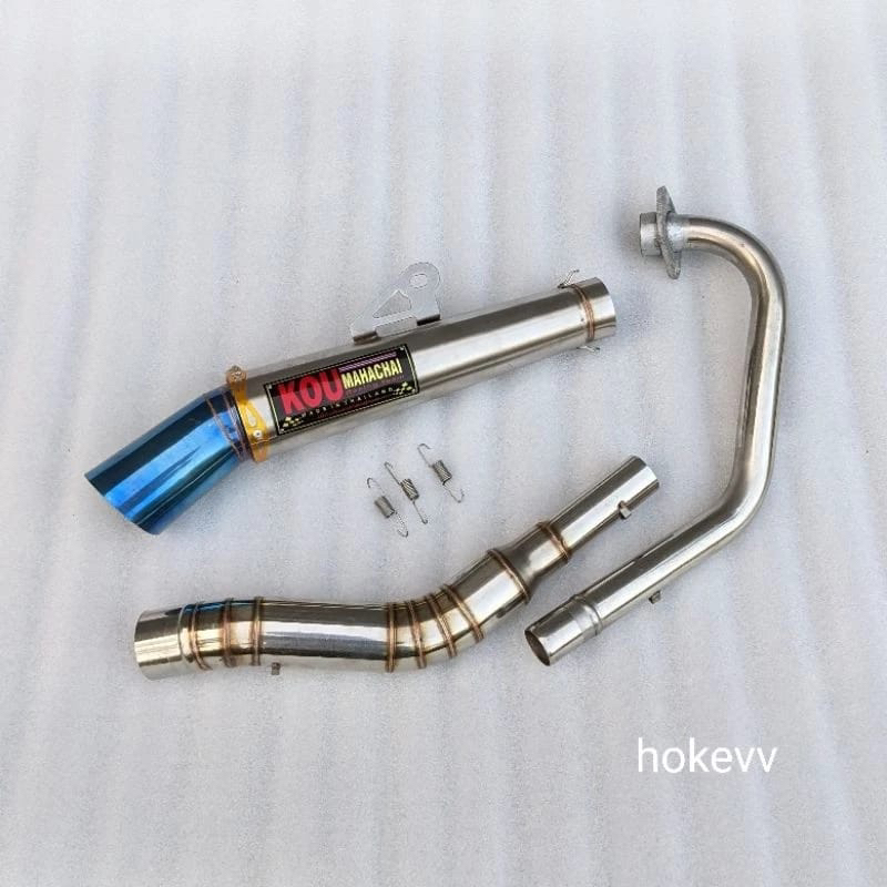 Jual (E) Kou Conical Open Exhaust pipe TMX 125/155 Bajaj CT100/125 ...