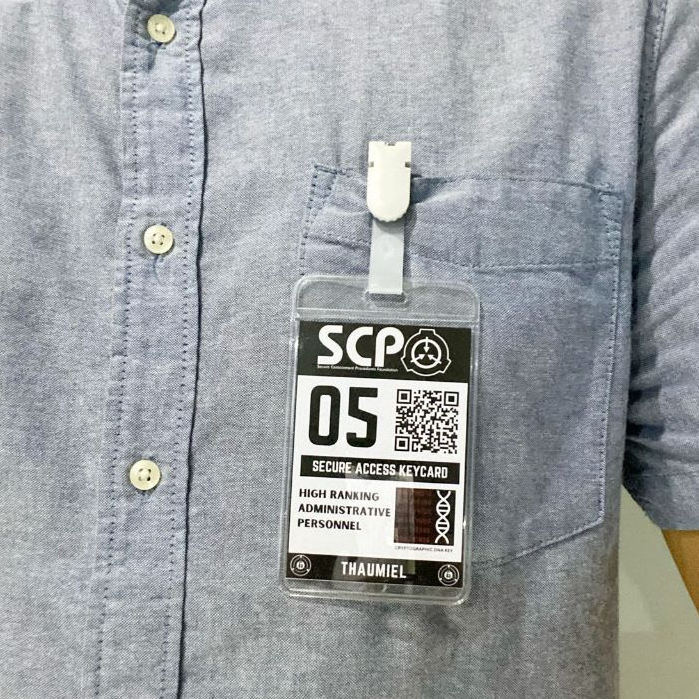 Jual SCP Secure Contain Protect Prop ID Badge Cosplay Nametag | Shopee ...