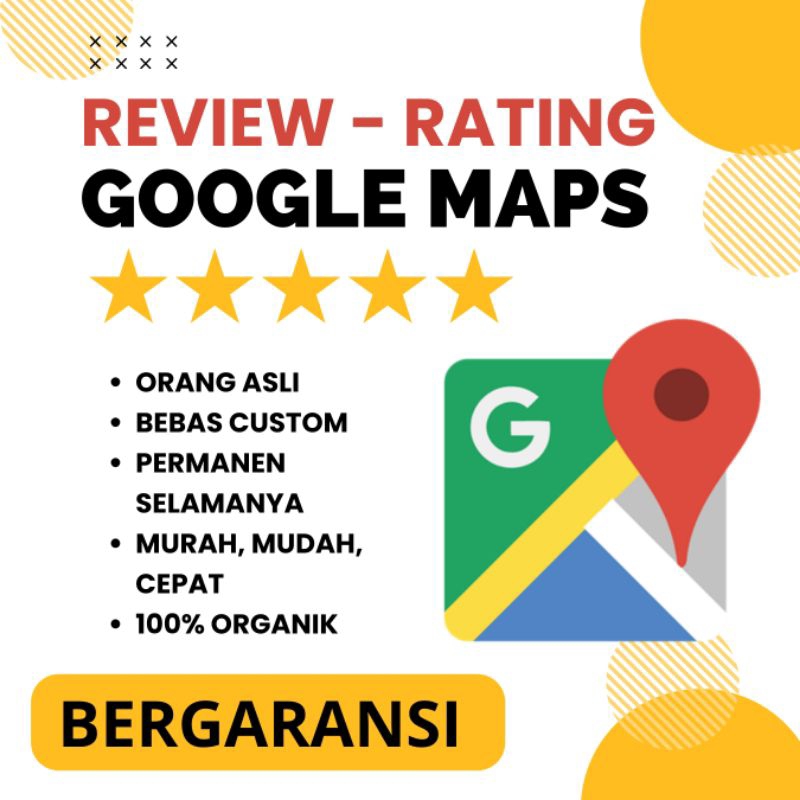 Jual (BUY 5 FREE 1) JASA REVIEW / RATING / ULASAN GOOGLE MAPS GMAPS ...