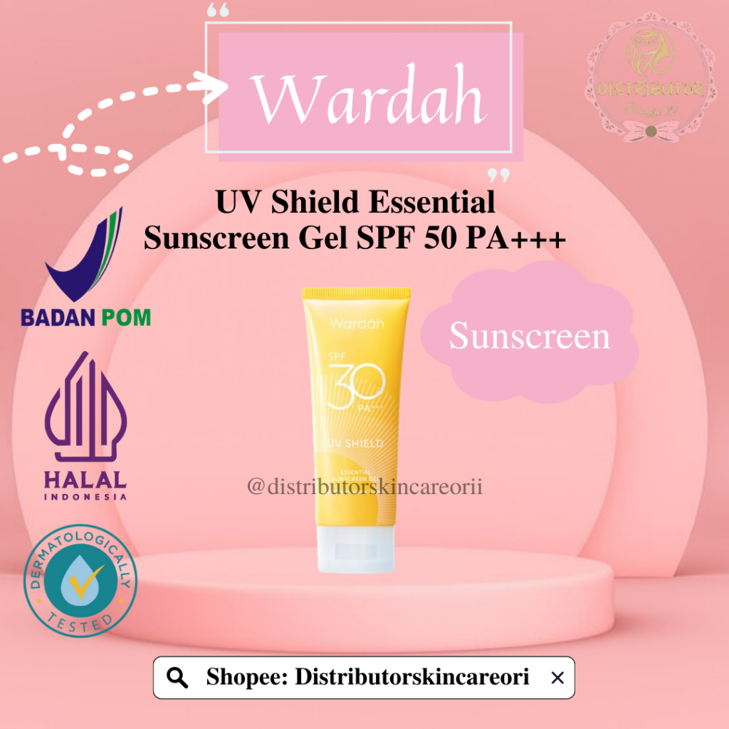 Jual Wardah UV Shield Essential Sunscreen Gel SPF 30 PA+++ | Shopee Indonesia