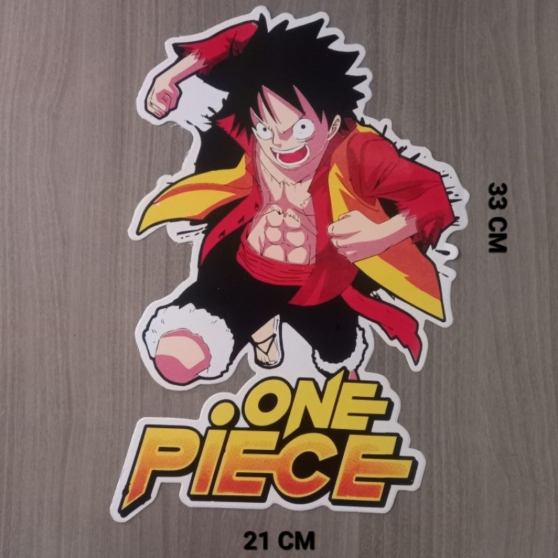 Jual STIKER ONE PIECE LUFFY VINYL UKURAN BESAR | Shopee Indonesia