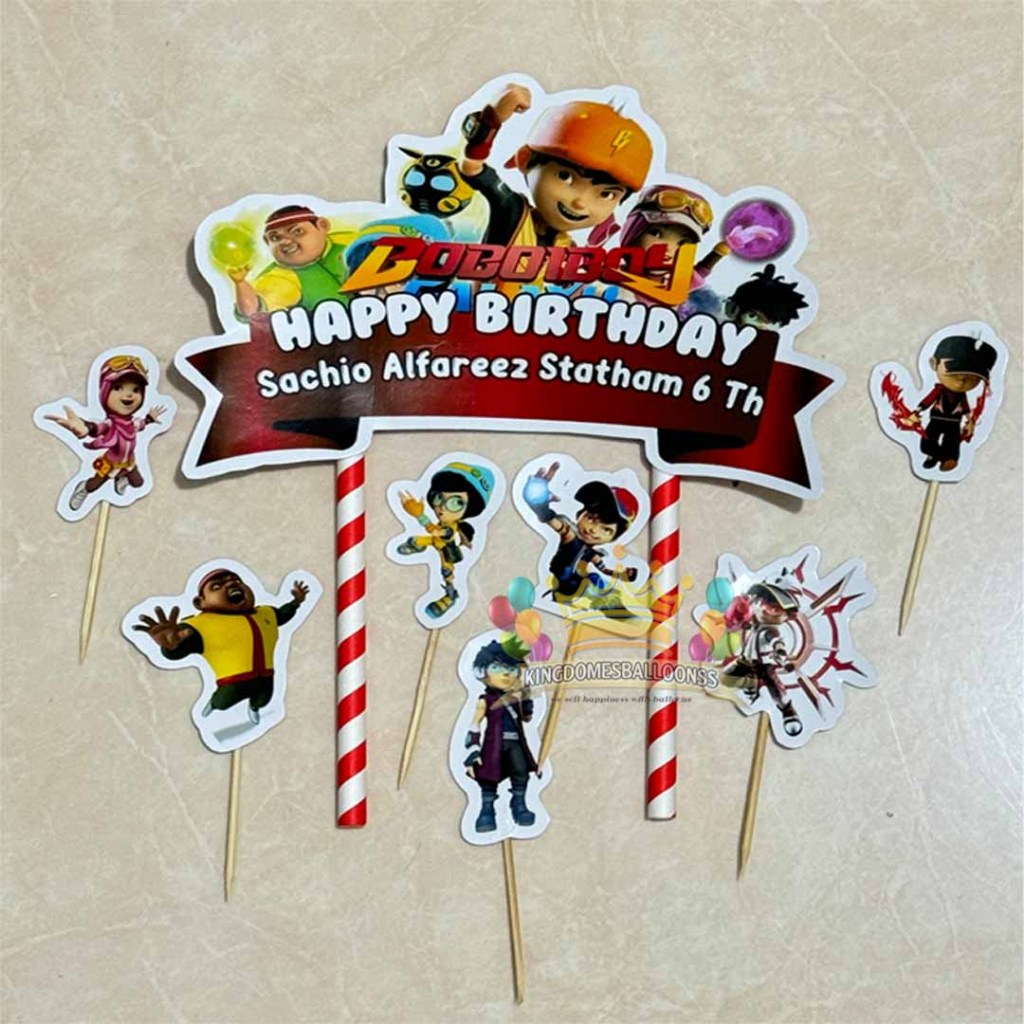Jual Topper Cake Cake Custom Boboiboy | Shopee Indonesia