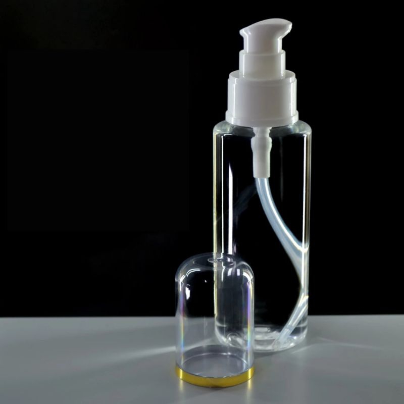 Jual Botol Plastik PET 100ml RF Bening Tutup Pump Treatment FC Putih | Shopee Indonesia