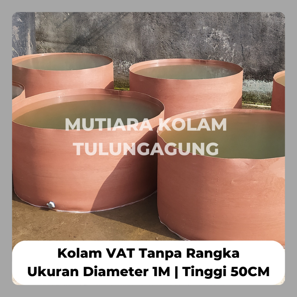 Jual KOLAM IKAN BULAT DIAMETER 1 METER TINGGI 50 CM | TANDON AIR MURAH ...