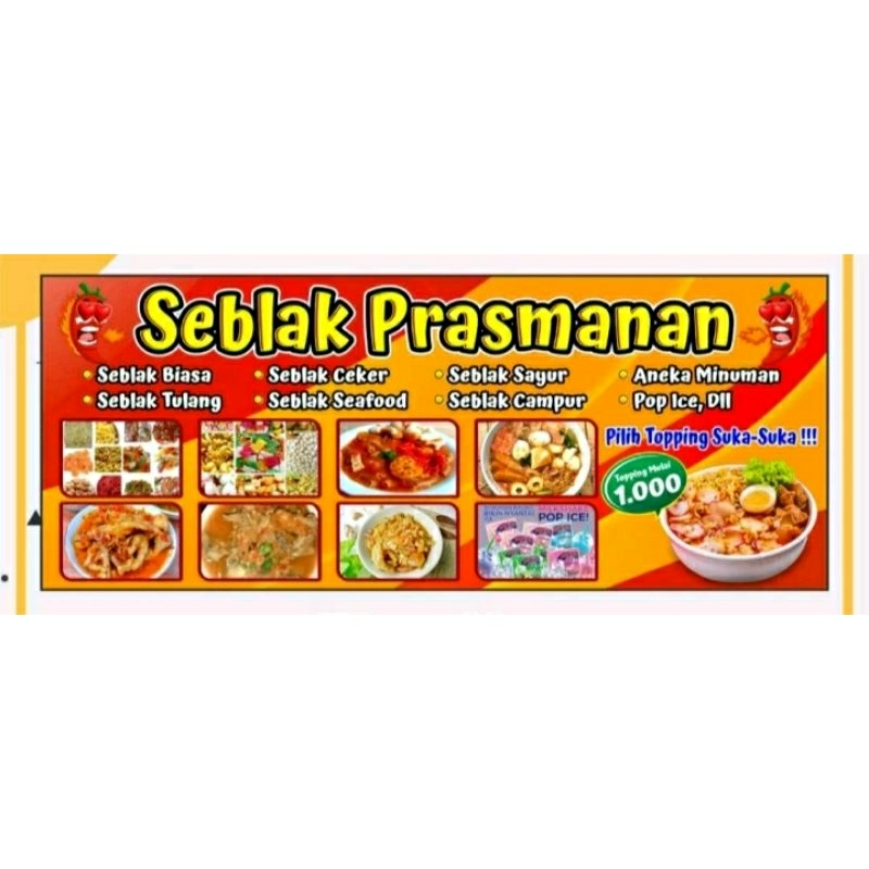 Jual SPANDUK BANNER SEBLAK & TOMYAM | Shopee Indonesia