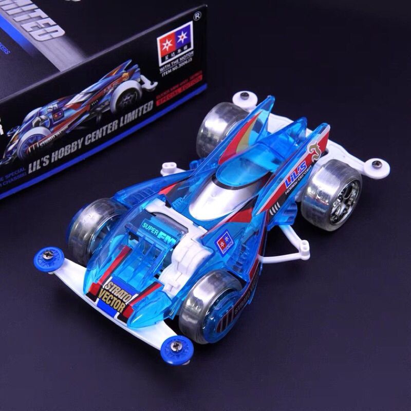 Jual Mini 4WD Merk Daxing Strato Vector Clear Blue Special | Shopee ...