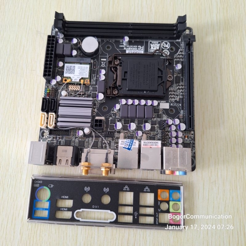 Jual Motherboard H77 Gigabyte GA-H77N-WIFI Mini ITX Intel 1155 Sandy ...
