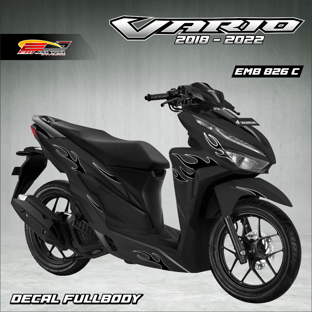 Jual STIKER MOTOR VARIO FULL BODY 2018 TIPE 125 150 NEW DESAIN-STICKER ...
