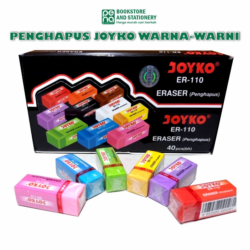 Jual Joyko Penghapus Eraser ER-110 Full Colour Lucu Unik Murah | Shopee ...