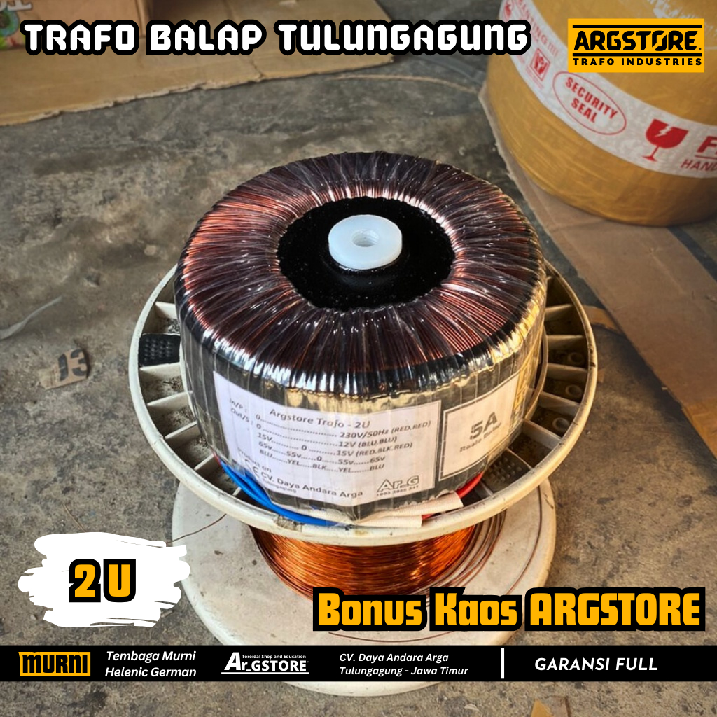 Jual Trafo toroid 5A 65V CT (murni) Spesifikasi Balap | Shopee Indonesia