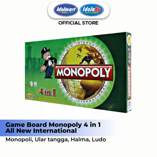 Jual IDOLAKU Game Board Monopoly 4 in 1 All New International | Shopee ...