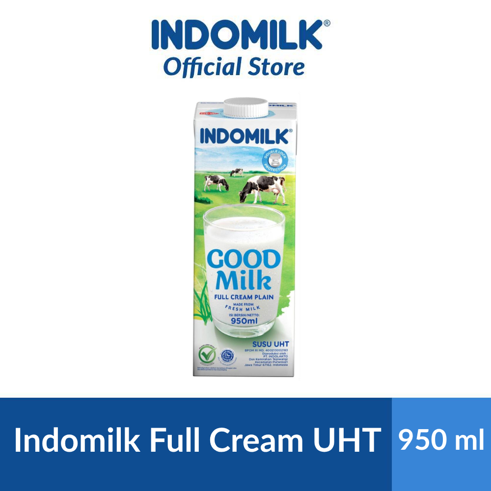 Jual Indomilk Full Cream UHT / Cokelat UHT 950 ml | Shopee Indonesia