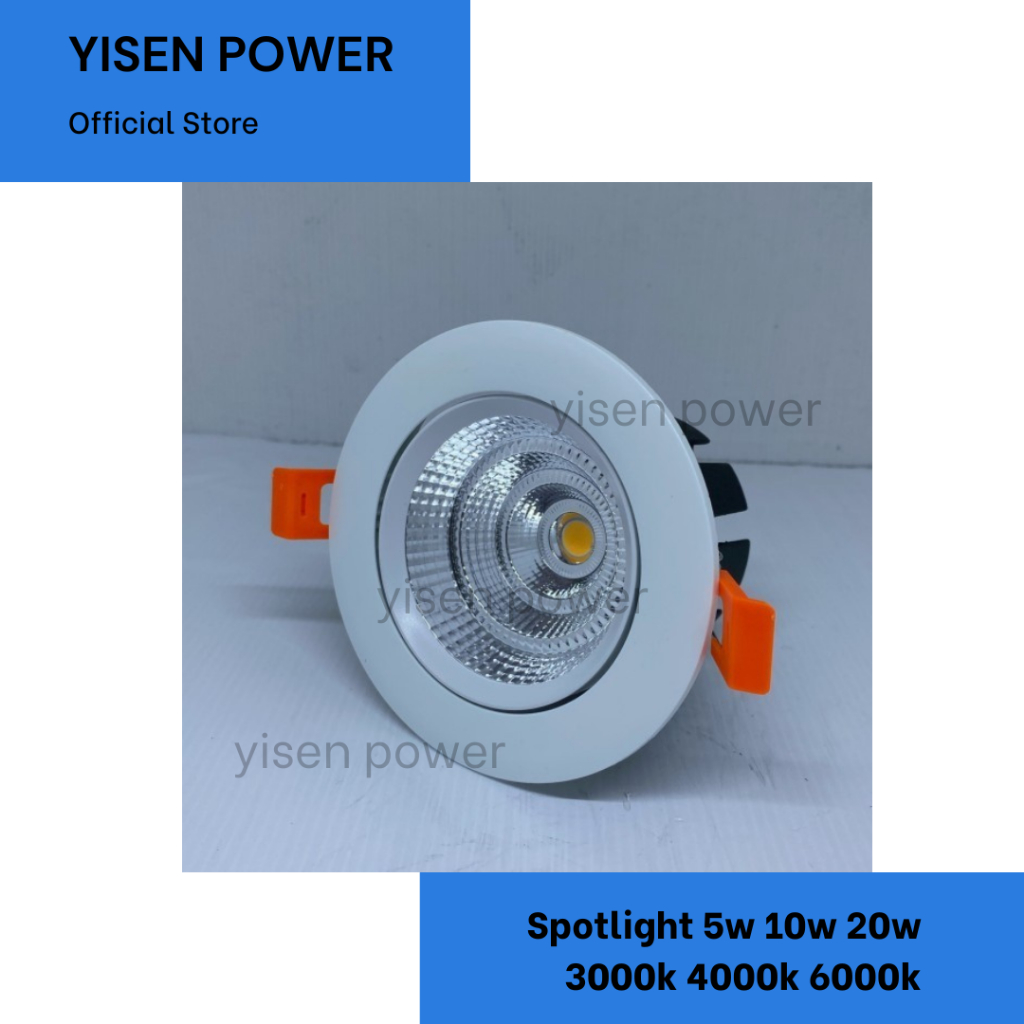 Jual Lampu Sorot COB Spotlight LED Plafon Beam Angle 24 Derajat 5W 10W 20W | Shopee Indonesia