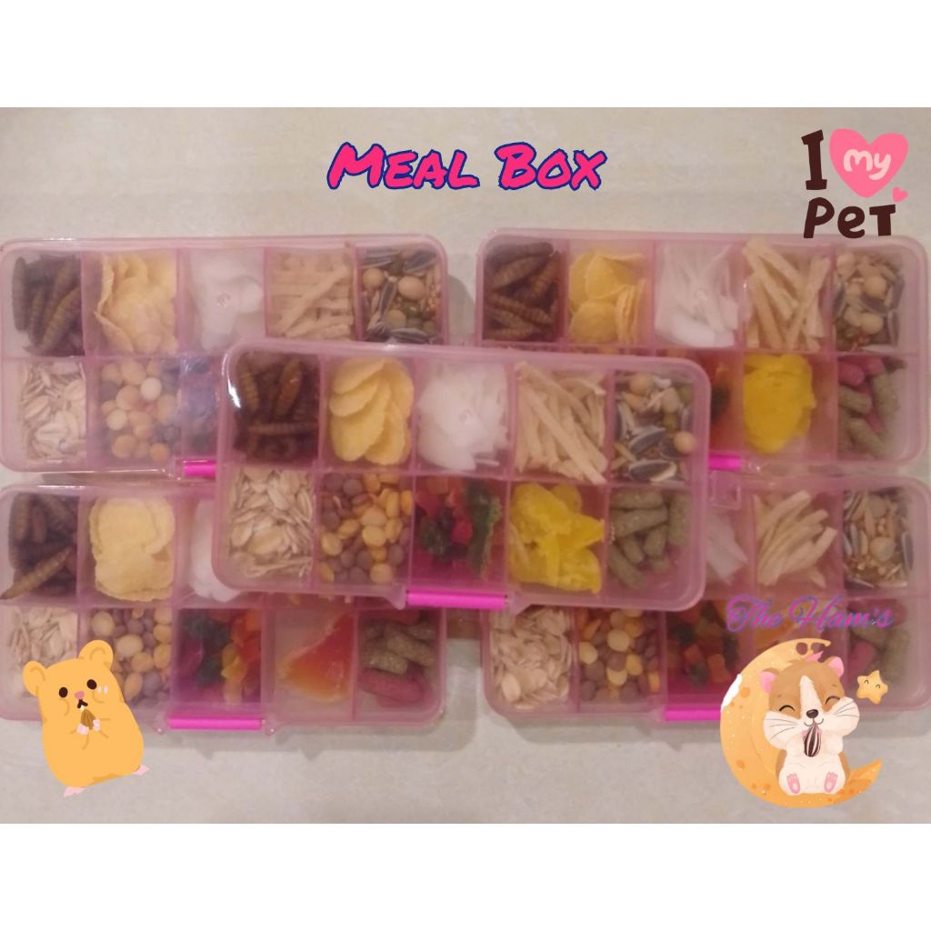 Jual (The Ham's) Meal Box Makanan Hamster Seedmix Snack Buah Oats ...