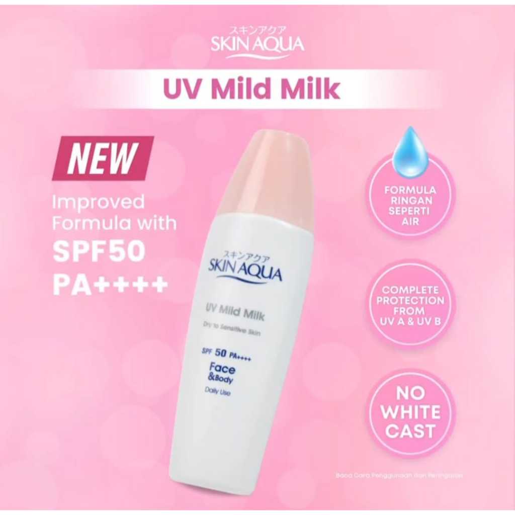 Jual SKIN AQUA Sunscreen Series 40gr (Moisture Milk/ Moisture Gel ...