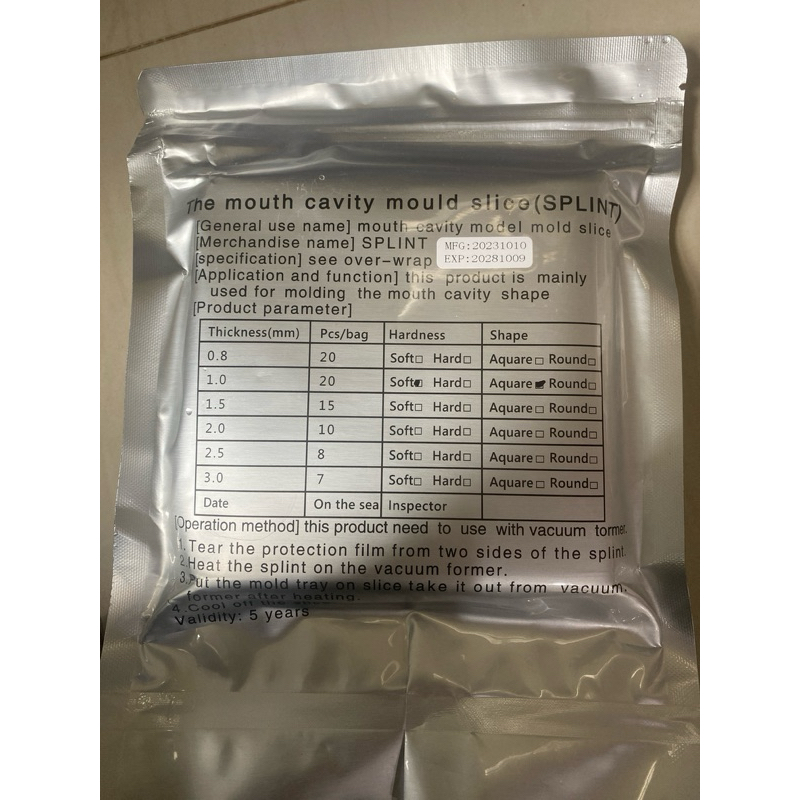 Jual dental plastik retainer ortho hard essix retainer behel braces ...