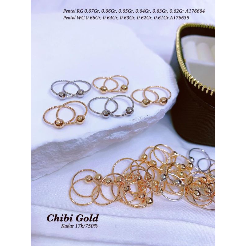 Jual CHIBI GOLD-Anting bulat pentol emas 750 kadar 17k Chibigold ...