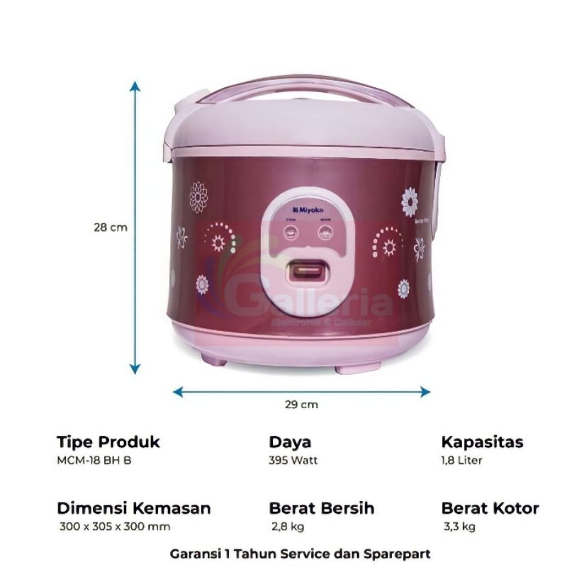 Jual magicom miyako mcm 18 bh | Shopee Indonesia