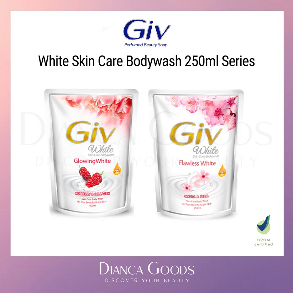 Jual GIV White Skin Care Bodywash 250ml Series | Glowing White Mulberry ...
