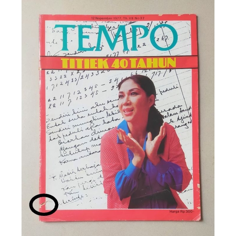 Jual Majalah Tempo lama 12 Nopember 1977 : Cover Titiek Puspa 40 tahun ...