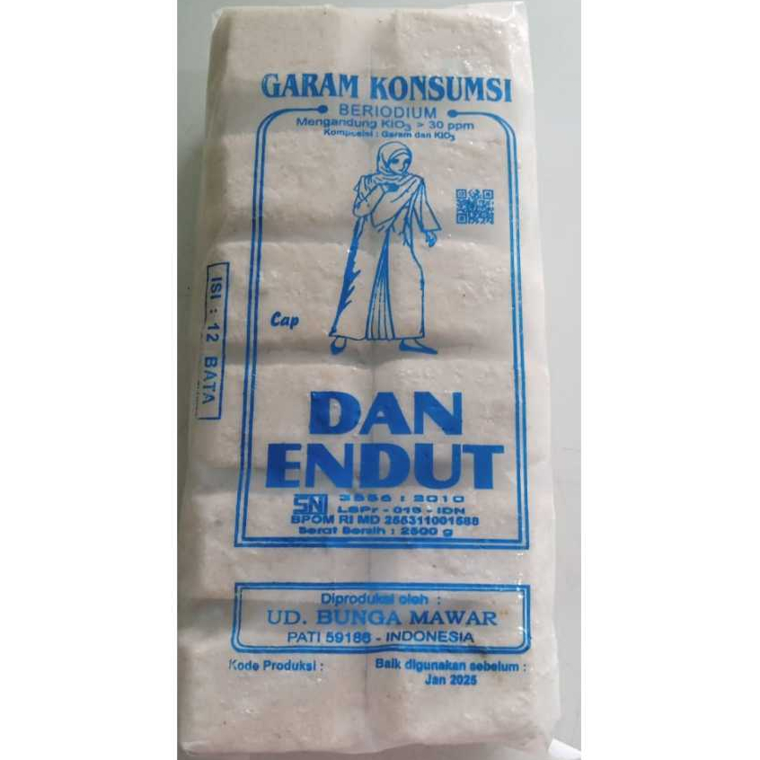 Jual Garam Blok Besar 2,5kg cap Dan Endut Beriodium | Shopee Indonesia